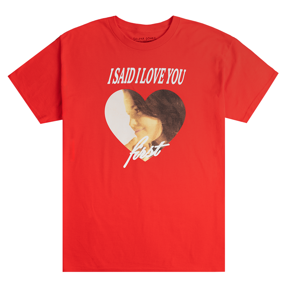 I Said I Love You First T-shirt In Red - Selena Gomez Official Shop