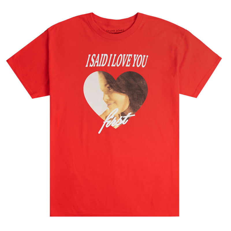 I Said I Love You First T-shirt In Red - Selena Gomez Official Shop